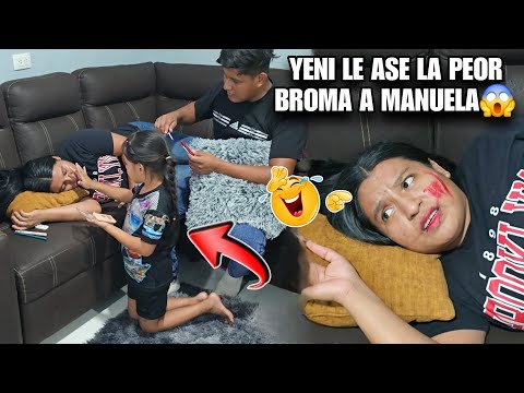 YENI Le Pinto Toda La C4ra a MANUELA😱Ella Le Ase La Peor Broma🤣Vean Como Quedo😨Tienes Que Ver