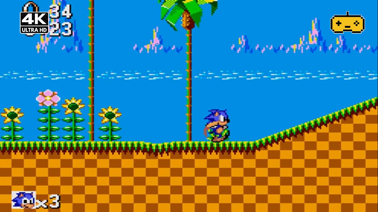Sonic The Hedgehog (1991) Gameplay | 10 Minutes of Classic High-Speed ...