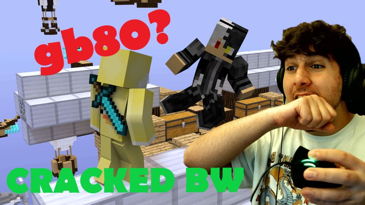 playing on a CRACKED bedwars server - YouTube