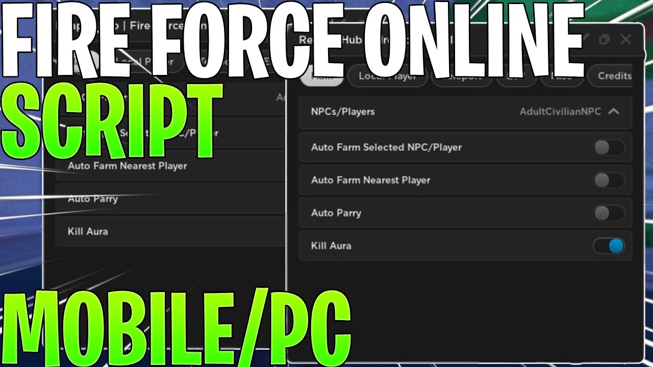 [NEW!] Fire Force Online Script GUI I KILL AURA, AUTOFARM, AUTO QUEST ...
