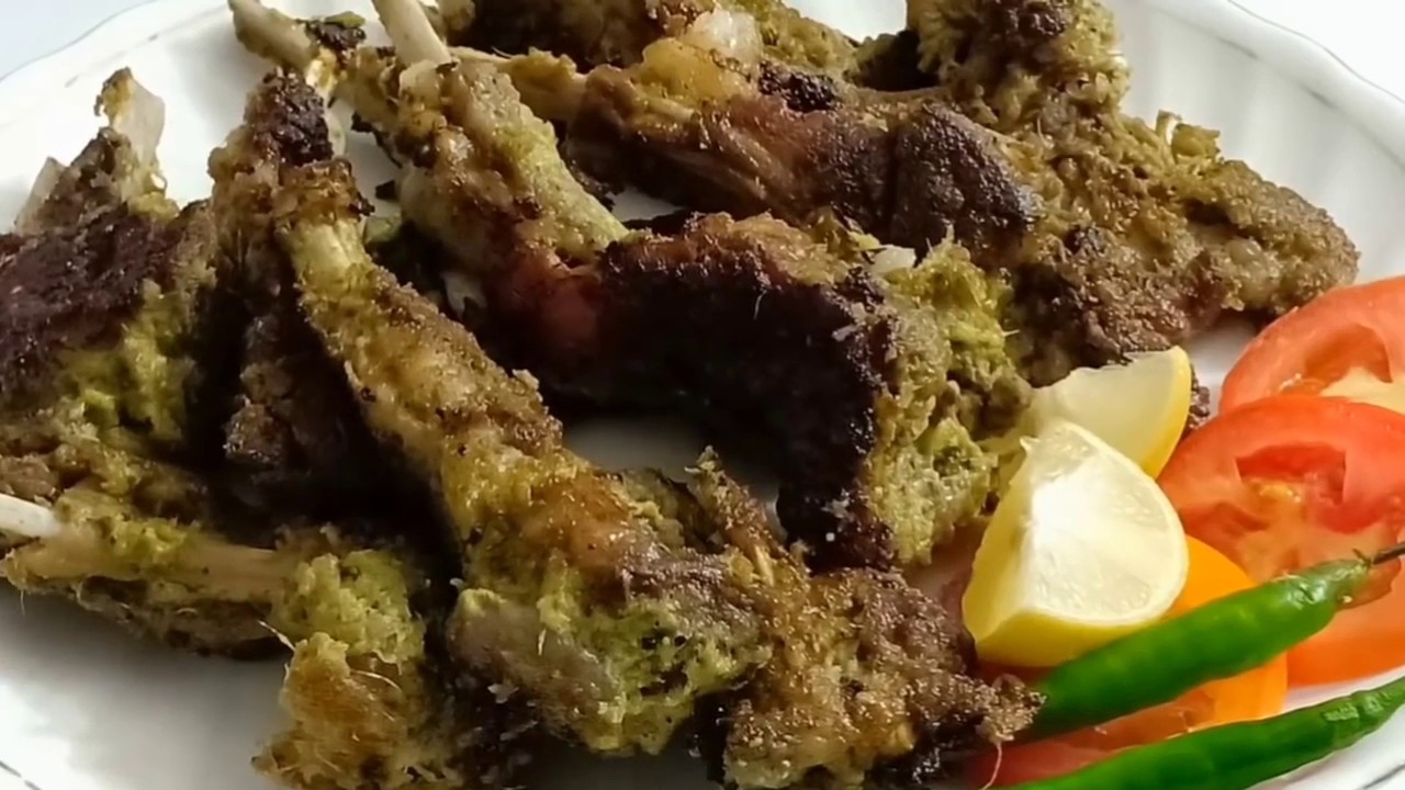 Hariyali Mutton Chap Fry Recipe | Unique Mutton Chap Fry Recipe - YouTube