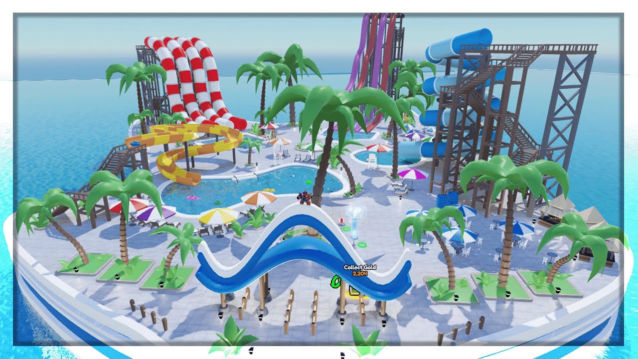 Ultimate Battle Tycoon 🏖️, Waterpark Completed in Roblox - YouTube