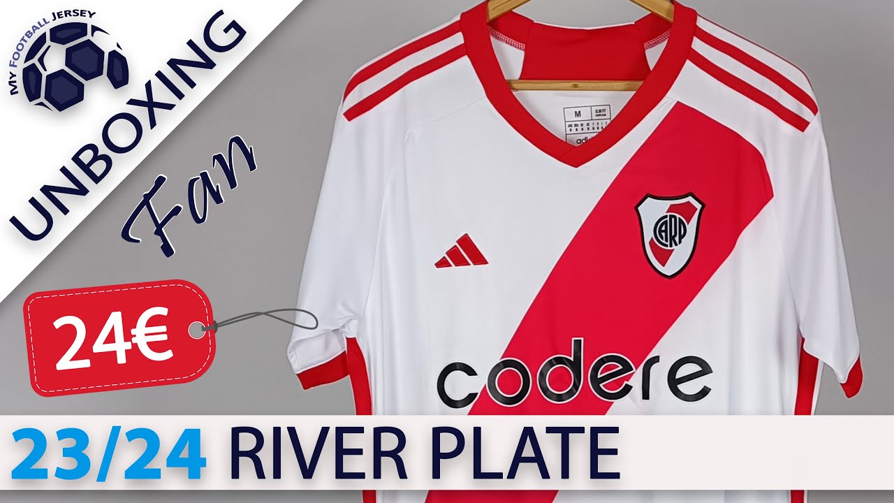 AC River Plate Home Jersey 2024 (Minejerseys) Fan Version Unboxing ...