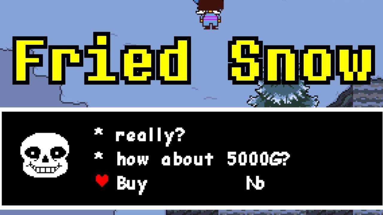 Undertale - Buying Sans' Fried Snow - YouTube