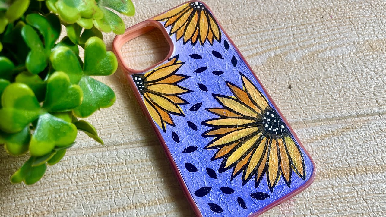 Phone Case Painting || Phone Case Makeover Tutorial || How to Paint ...