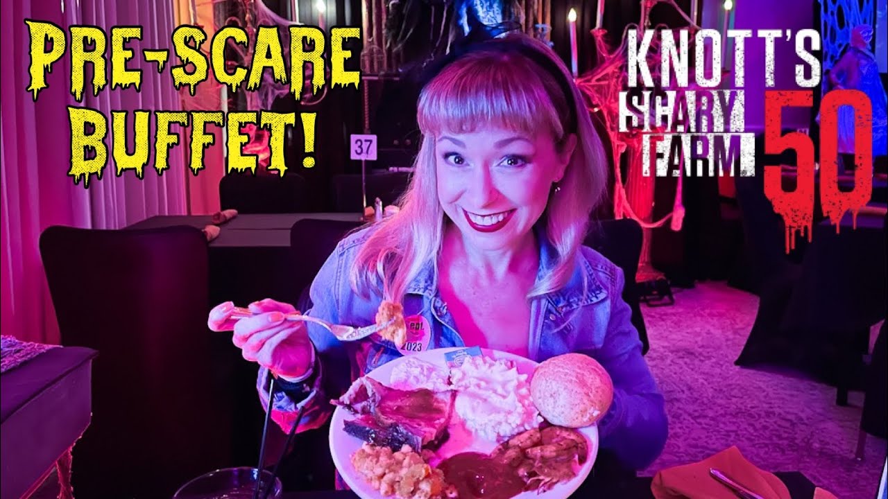 Knott’s Scary Farm Pre-Scare Buffet Experience! | Knott’s Hotel - YouTube