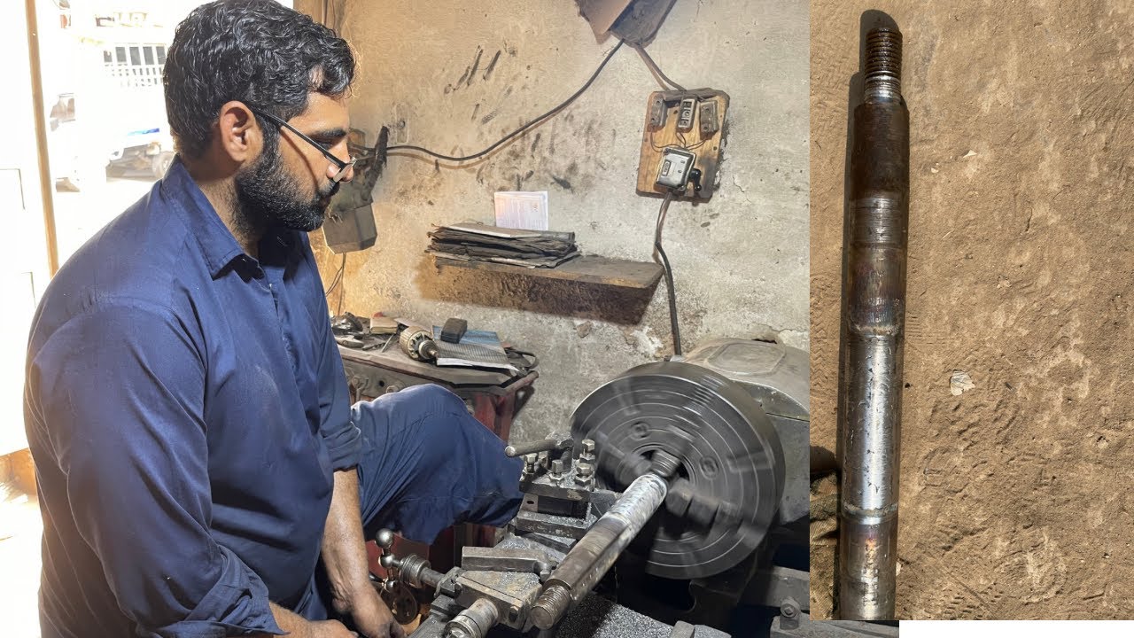 Brilliant Technique Of Repairing Damage Shaft On Lathe Machine And Also ...