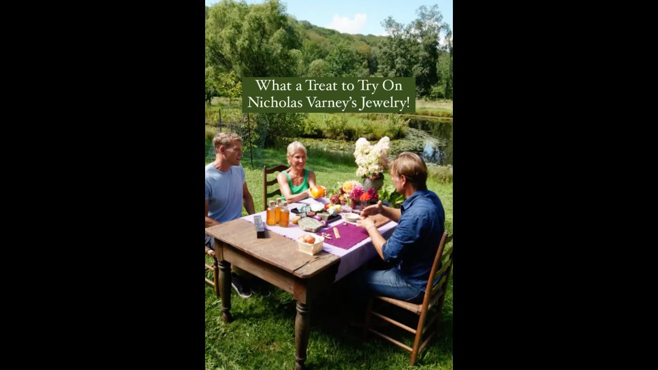 What a Treat to Try On Nicholas Varney's Jewelry! - YouTube