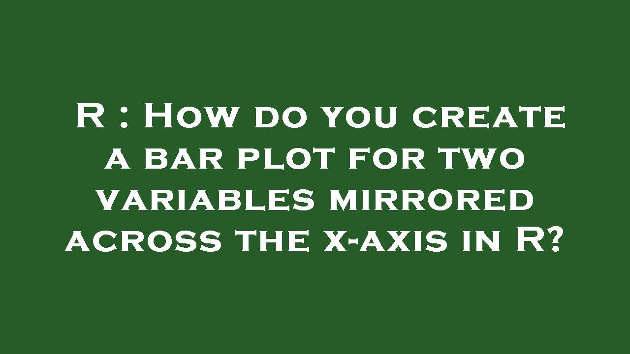 R : How do you create a bar plot for two variables mirrored across the ...