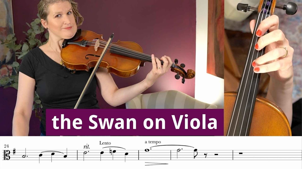 The Swan on Viola play along (1 hour progress) - YouTube