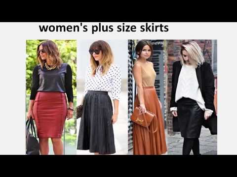 5 Amazing must try! Looks with women's plus size skirts