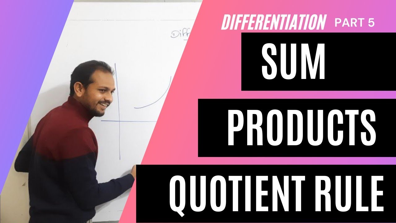 Differentiation sum | products | Quotient Rule | derivative formula by ...