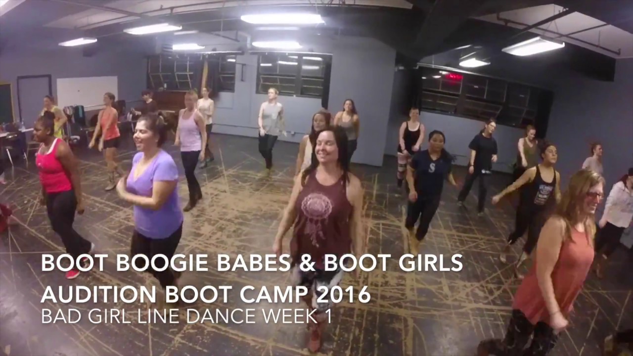 Boot Boogie Babes Audition Boot Camp Bad Girl 2016 - YouTube