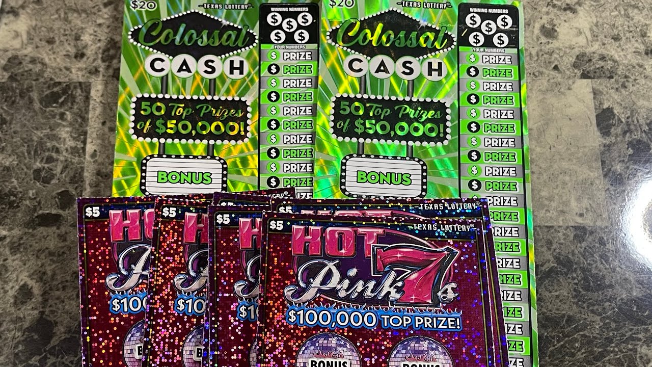 TEXAS LOTTERY HOT PINK 7’S & COLOSSAL CASH - YouTube