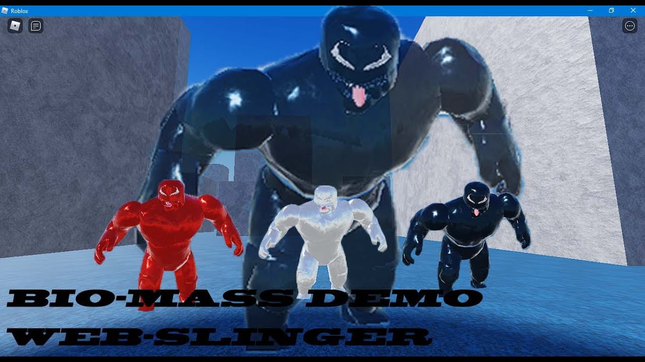 Playing Roblox Venom game - Bio-Mass Demo Web-Slinger Beginnings - YouTube