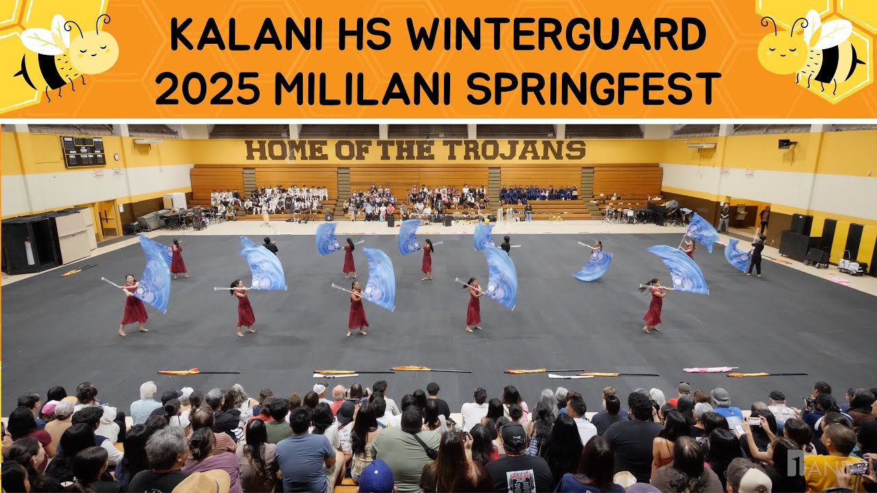 STORY | Kalani HS Winterguard | 2025 Mililani Springfest - YouTube