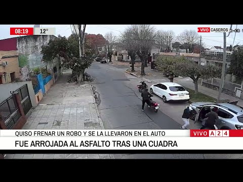 🚨 INSEGURIDAD EN CASEROS: QUISO INTERVENIR EN UN ROBO A SUS PADRES Y SE LA LLEVARON EN EL AUTO