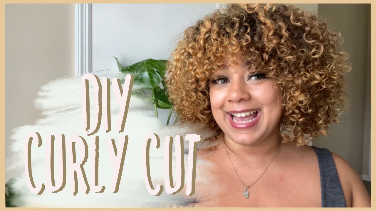Watch Me Cut My Hair | DIY Curly Cut (Unicorn Method) - YouTube