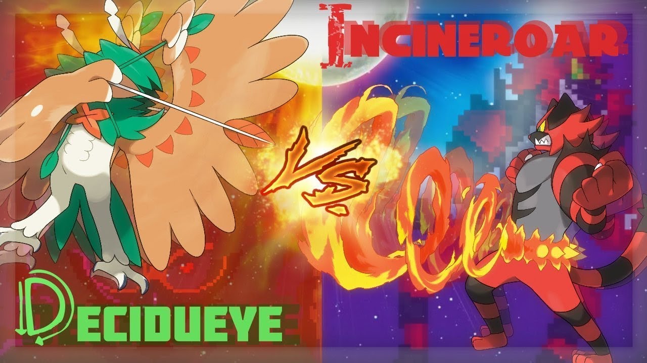 Incineroar VS Decidueye Pokemon S&M | *EPIC* - YouTube