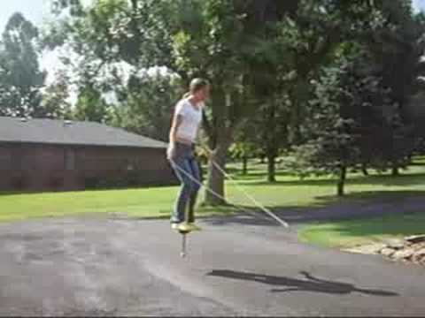 I can jump rope on a pogo stick - YouTube
