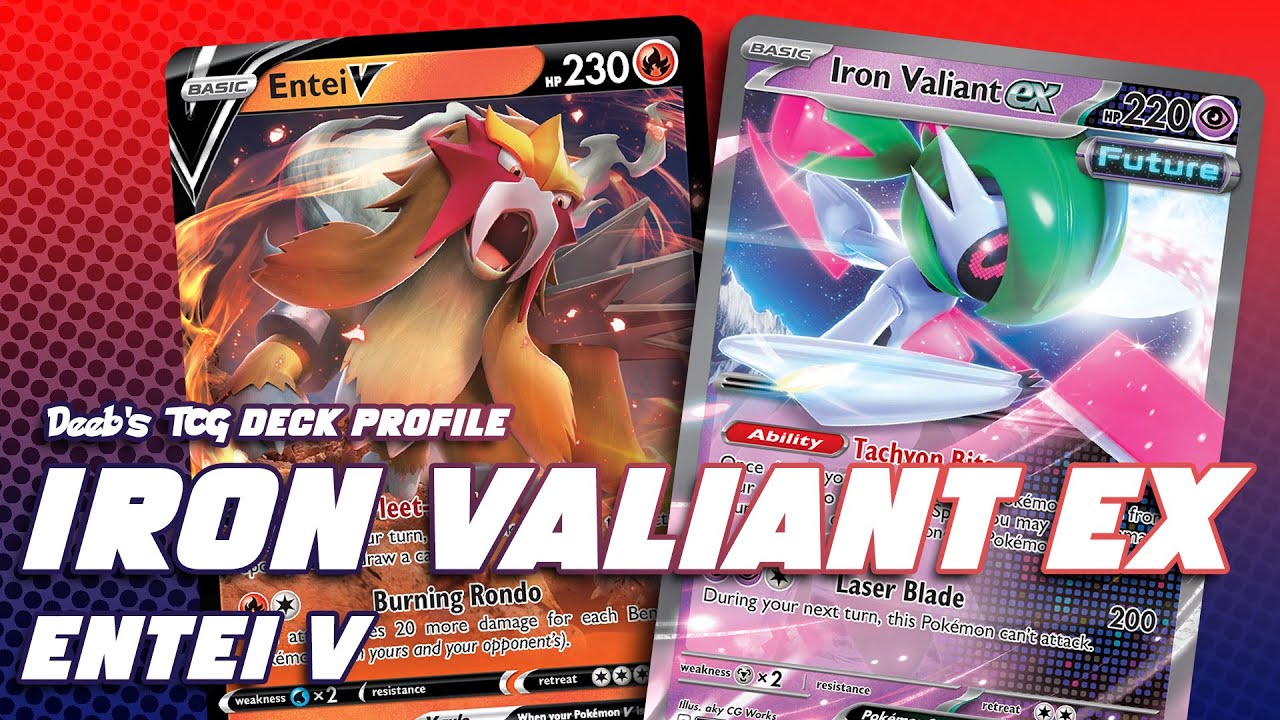 Iron Valiant ex/Entei V - PTCGL Deck Profile! - YouTube