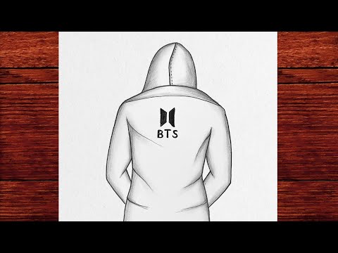 Kolay Adım Adım Arkası Dönük Erkek Resmi Nasıl Çizilir ( BTS Erkek Resmi Çizimi )