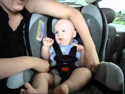 How to: Strap a baby in a car seat - YouTube