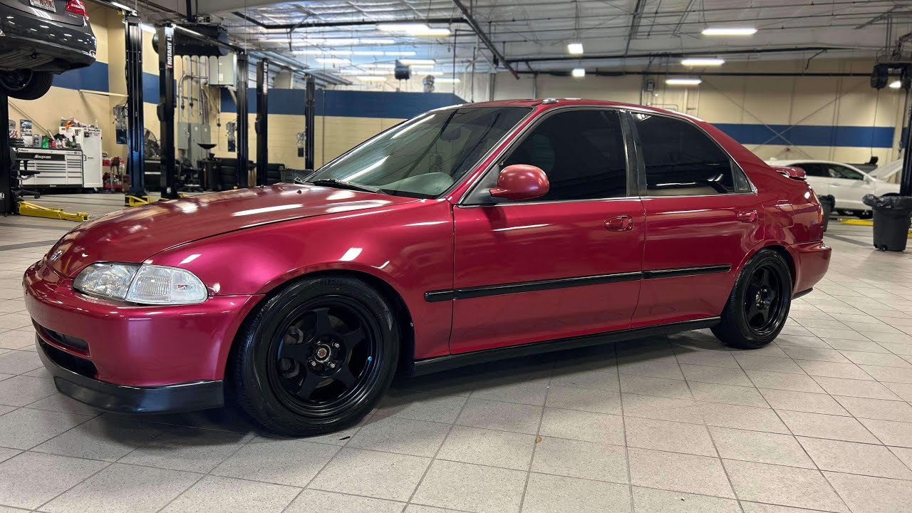 1995 B16B Type R swapped EH civic - YouTube