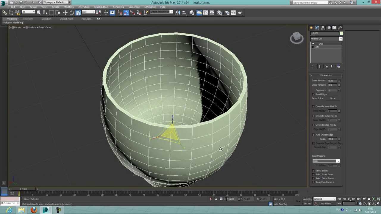 3ds Max Game Modeling Extreme Edition. Модификатор Shell HD - YouTube