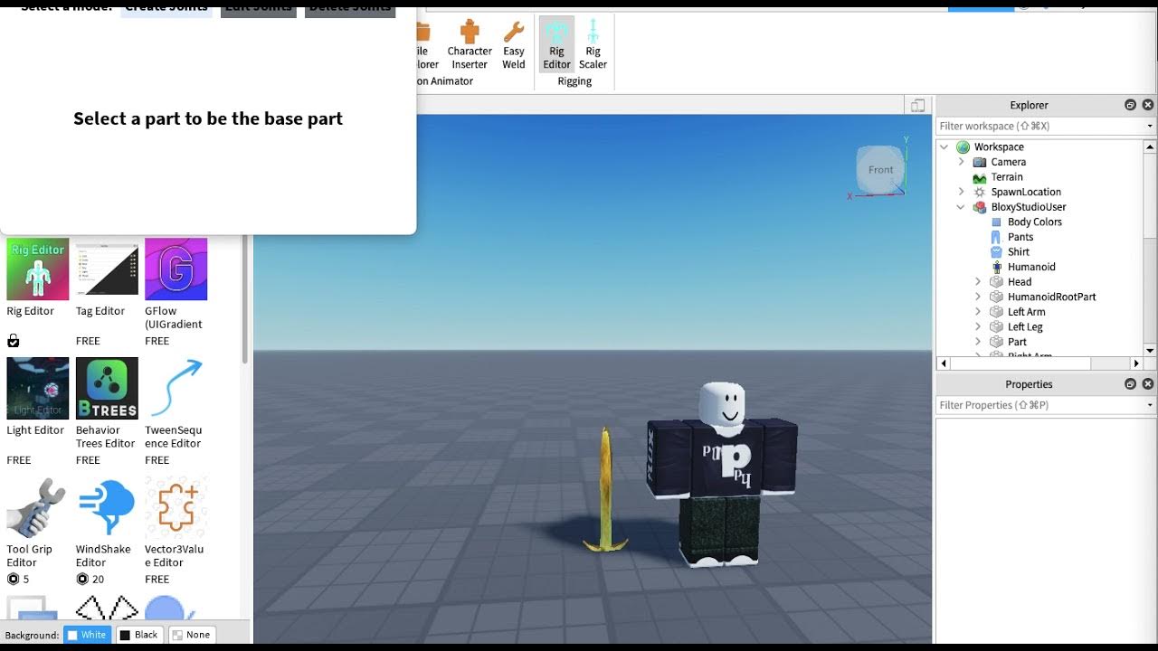 Roblox Studio How to rig parts on dummies - YouTube