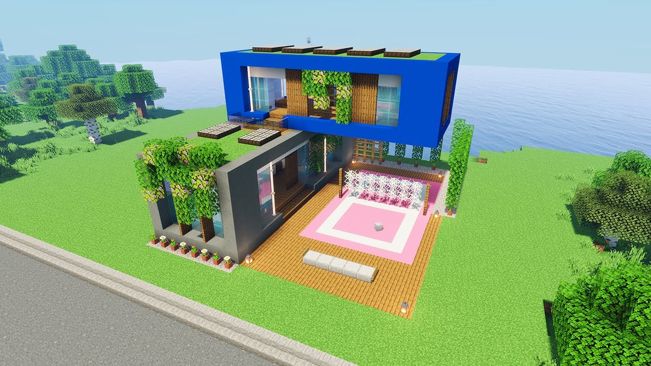 How to Build a Shipping Container Modern House in Minecraft - YouTube