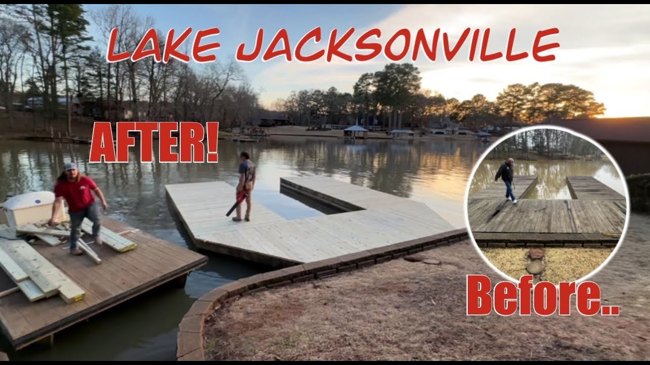 New Decking - Out with the Old - Lake Jacksonville - YouTube