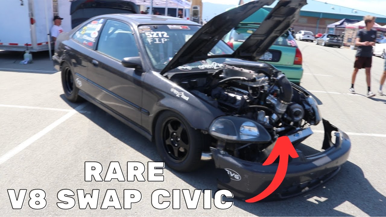 Meet One of the Worlds RAREST V8 Swap Civic! - YouTube
