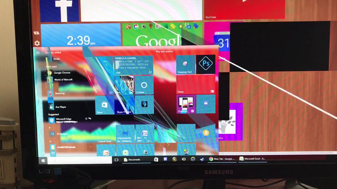 Computer screen wtf? - YouTube