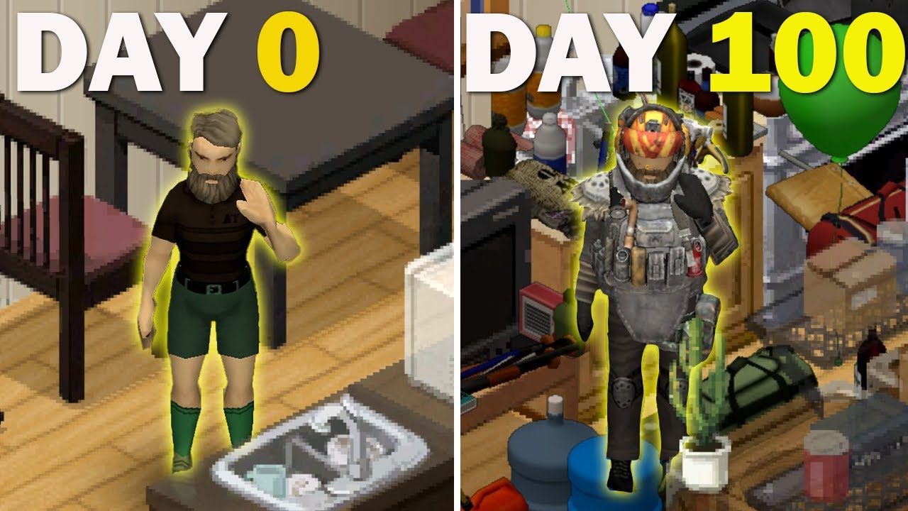 100 Day Nomad Adventure - Project Zomboid Movie - YouTube