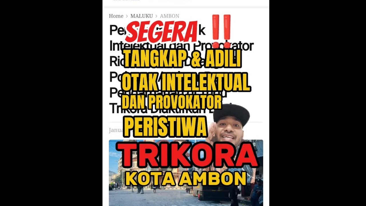 Tangkap dan Adili Otak Intelektual dan Provokator Peristiwa Tugu ...