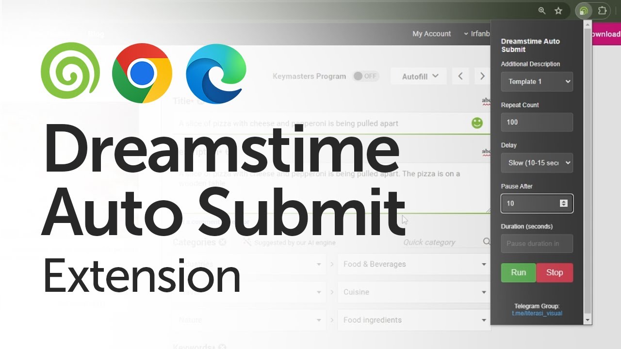 Effortless! Dreamstime Auto Submit - Free Chrome Extension - Microstocker Automation - YouTube