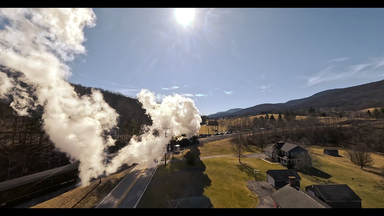 Steam Locomotive 1309 - Western Maryland Scenic Railroad - FPV Drone ...