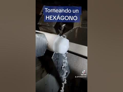 Torneado de un Hexagonal en #torno #CNC con programación #macro - YouTube