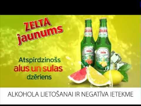 Zelta Radler alus un sulas dzēriens LV - YouTube