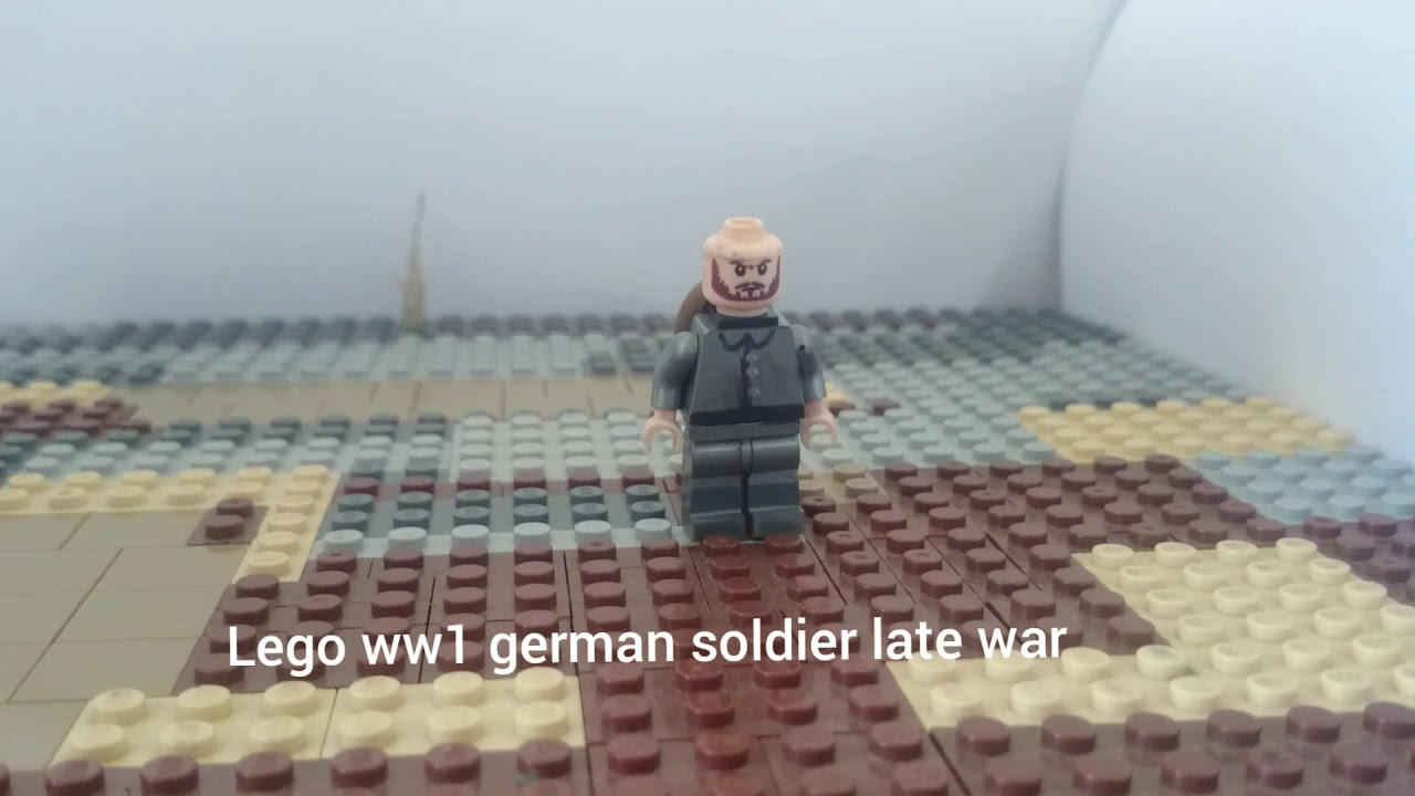 lego ww1 german soldier late war tutorial - YouTube