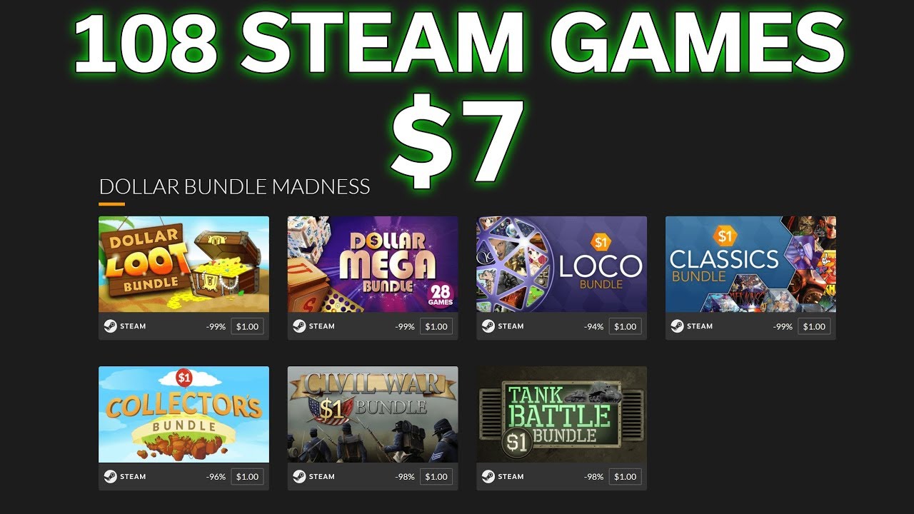 108 Steam Games for $7 - Yes, REALLY! - YouTube