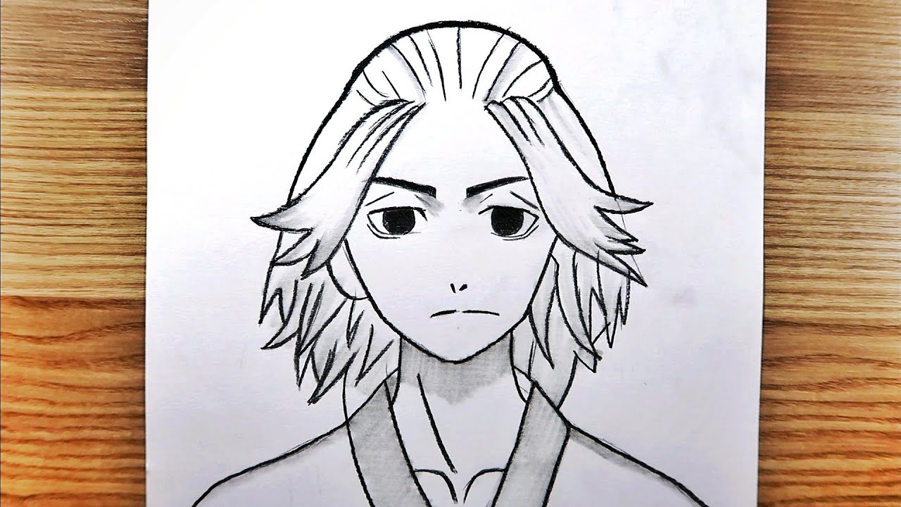 Anime Boy Drawing / How To Draw Manjiro Sano Easy Step By Step Tutorial ...