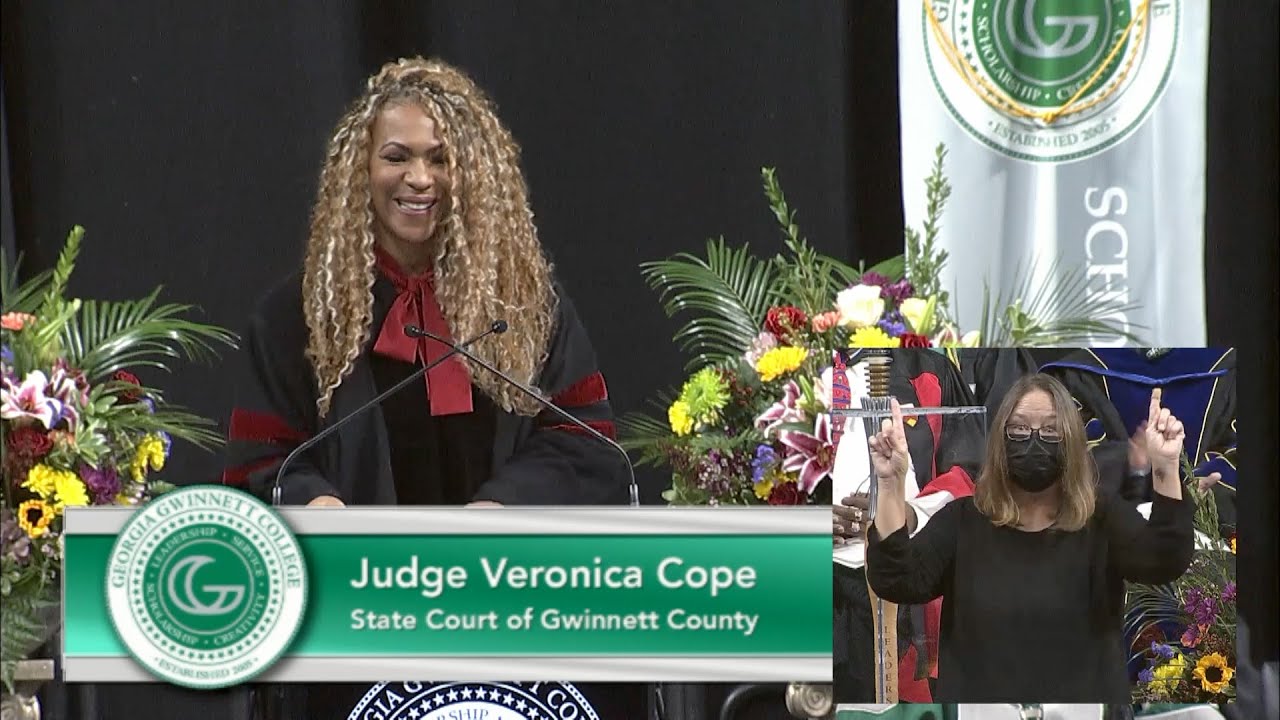 Judge Veronica Cope Fall 2021 Commencement Speech - YouTube