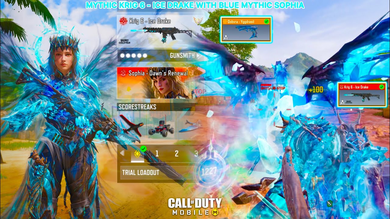 Mythic Krig 6 Ice Drake looks perfect with Blue Mythic Sophia to freeze ...
