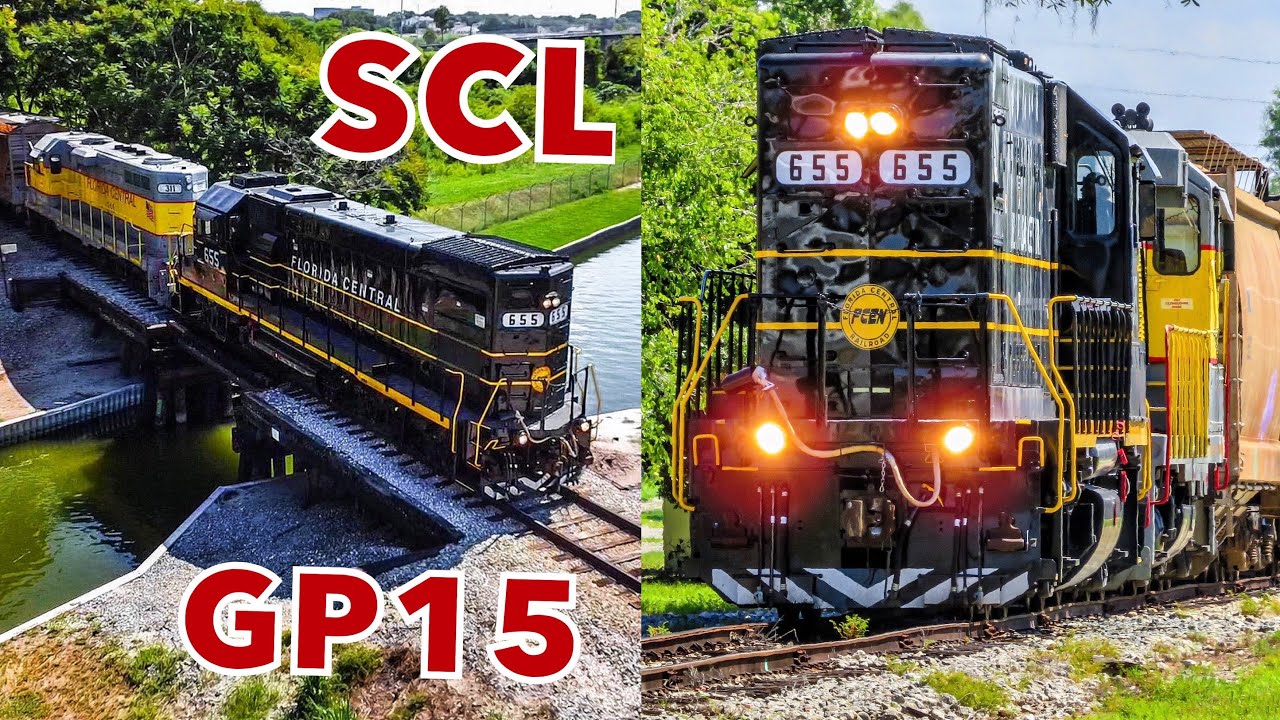 SCL GP15 on the Florida Midland Railroad Winter Haven Line! - YouTube