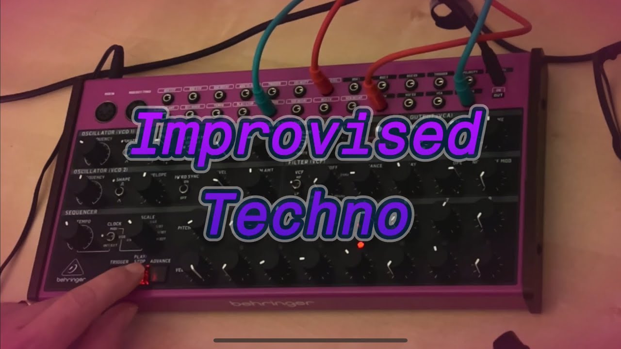 Hard Techno On The Behringer Edge - YouTube