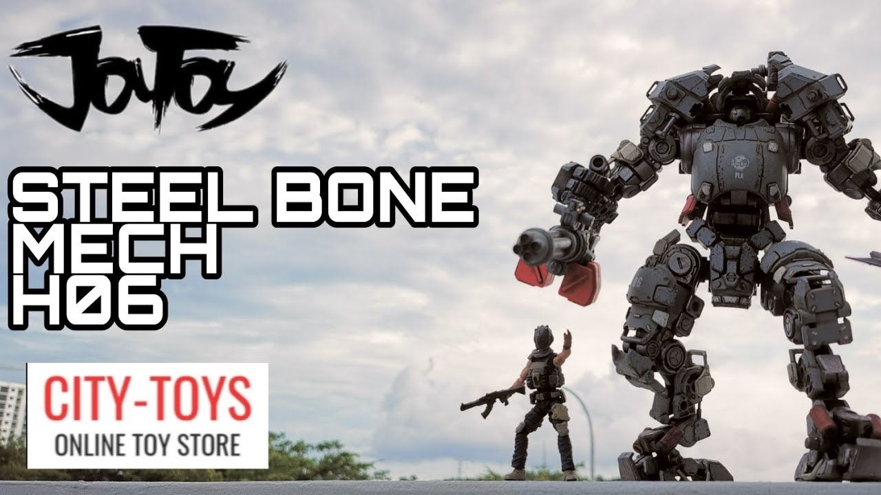 JOY TOY STEEL BONE MECH H06 1/25 UNBOXING REVIEW - YouTube