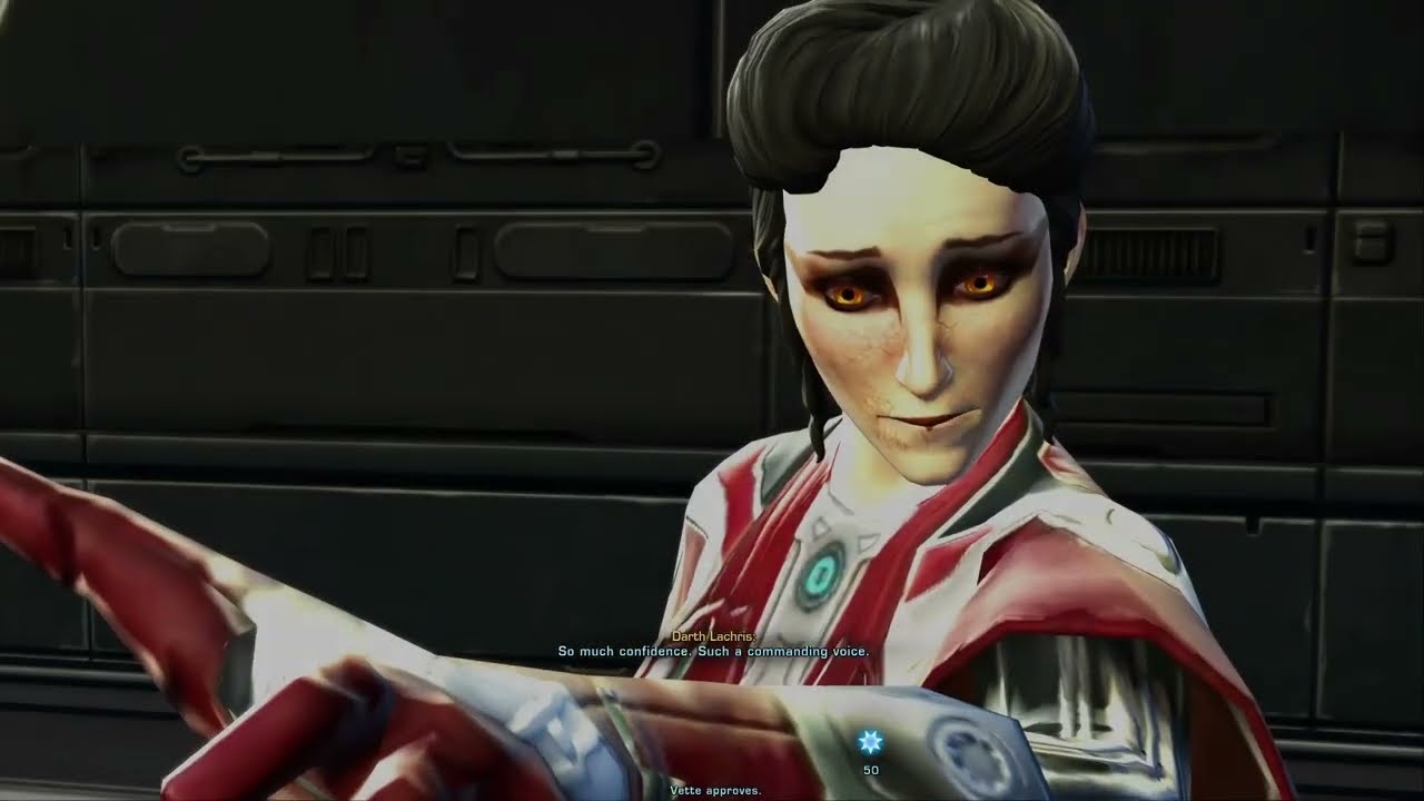 SWTOR - Darth Lachris Romance - YouTube