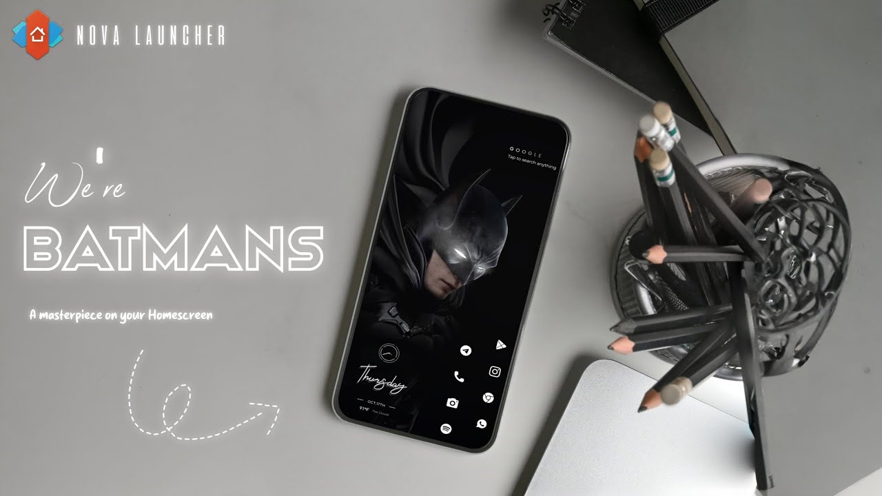 BATMAN FANS! Get This AMAZING Home Screen Setup with Nova Launcher ...